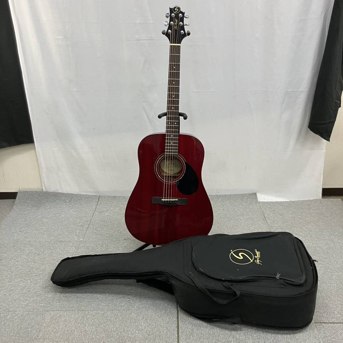 【目立った傷や汚れなし】♪【売り切り】SAMICKサミック Greg Bennettグレッグベネット アコースティックギター ボルドー アコギ ...