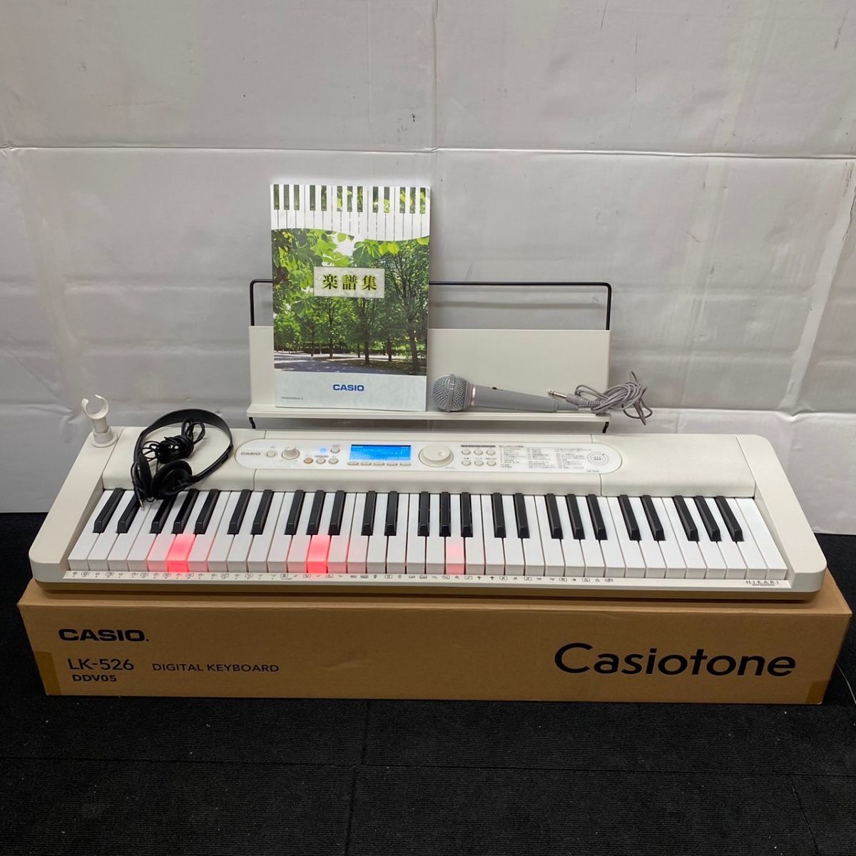 【傷や汚れあり】H515-O44-467 CASIO カシオ 電子キーボード Casiotone カシオトーン LK-526 NexTone 2023年製/鍵盤楽器 ピアノ/通電・音出しOK ...