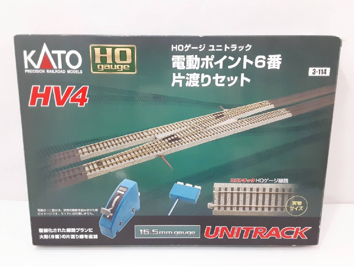 【目立った傷や汚れなし】☆美品☆ KATO カトー HOゲージ 3-114 ユニトラック HV4 電動ポイント6番 方渡りセット レール 線路 スイッチの落札情報詳細 - ヤフオク落札価格検索 ...