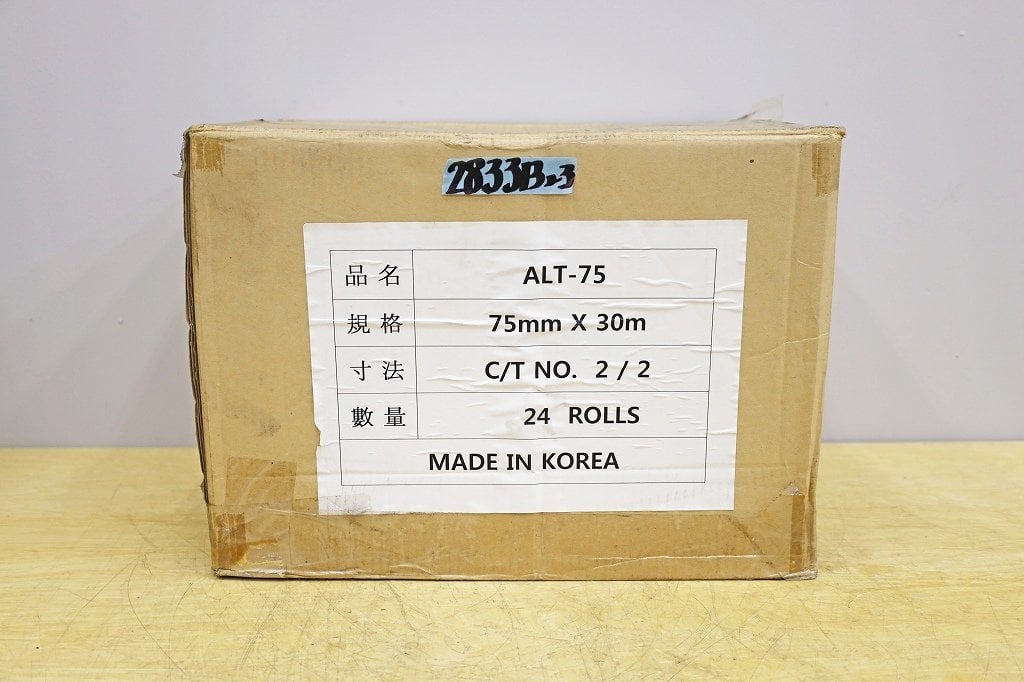 【未使用】2833B23 未使用保管品 旭産業 アルミテープ? ALT-75 75mm×30m 24ロールの落札情報詳細 - ヤフオク落札価格 ...