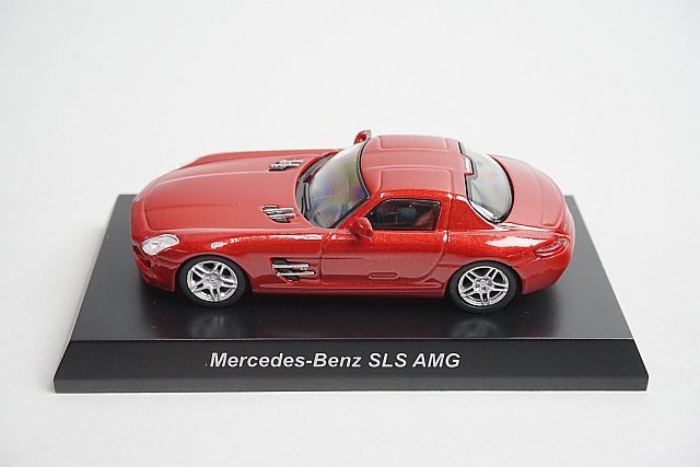 【やや傷や汚れあり】京商 1/64 AMG ミニカーコレクション Mercedes Benz SLS AMG カルワザバージョン レッド ...