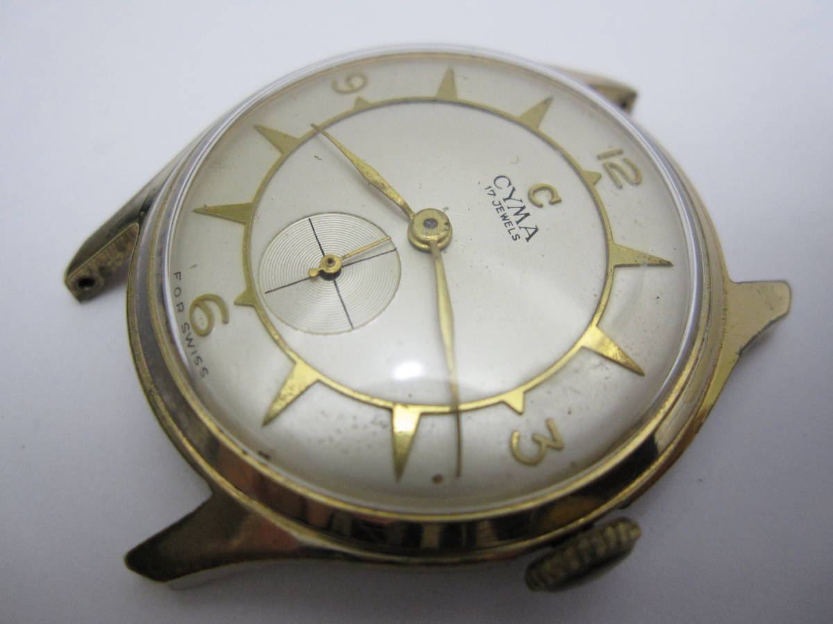 【傷や汚れあり】【YT-B35-8】CYMA/シーマ 2針手巻 17石 スモセコ 変わり文字盤 18K GOLD-UBERZUG 2023/2 フェイスのみ 稼働品の落札情報詳細 - ヤフオク ...