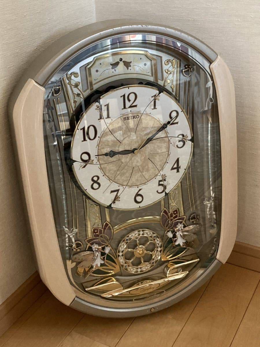 SEIKO クロック AM240P 掛け時計 からくり時計 電波時計の落札情報詳細 - ヤフオク落札価格検索 オークフリー