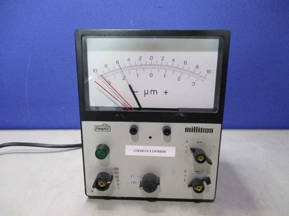 【やや傷や汚れあり】中古 Mahr 1204IC Millitron Meter Movement Gauge (JBGR51124D006 ...