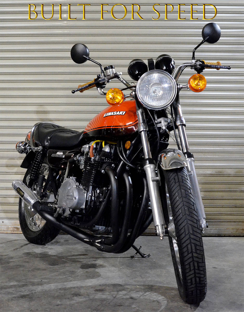 【目立った傷や汚れなし】1978型 Kawasaki Kz1000 Z1仕様 ブラックエンジン 火の玉タンク 極上 国内新規 3年車検取得後納
