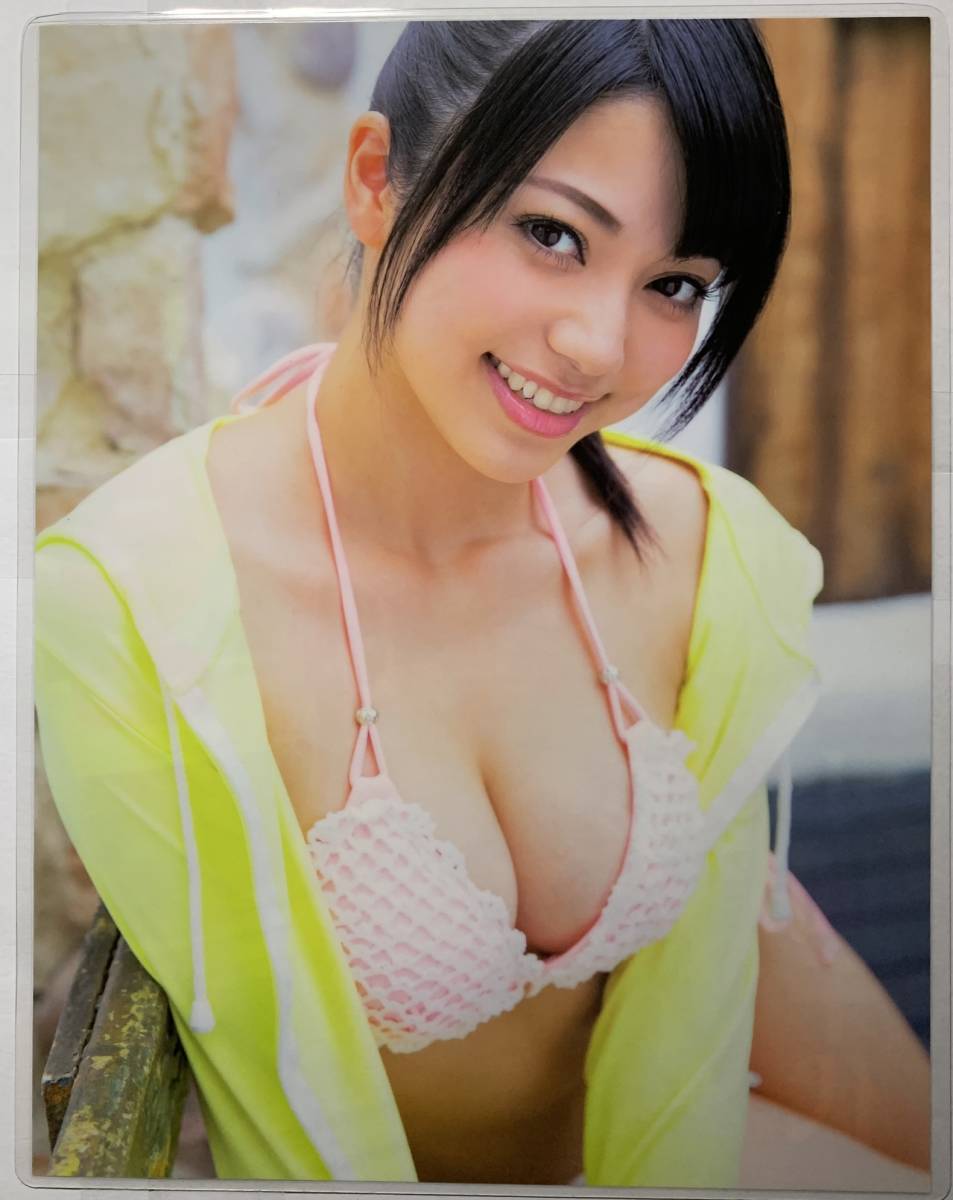 【目立った傷や汚れなし】【厚手ラミネート加工】小間千代 水着 A4変サイズ 雑誌切り抜き 7ページ Black Box Vol 96【グラビア