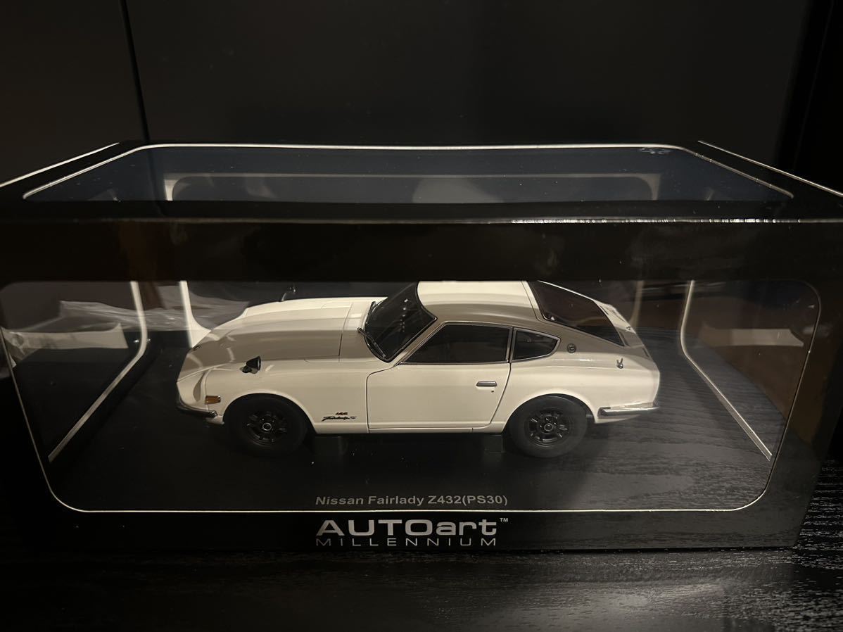 【未使用】[新品未開封] 1/18 AUTOart MILLENNIUM Nissan Fairlady Z 432 (PS30) White 日産 フェアレディ Z S30 オートアート ...