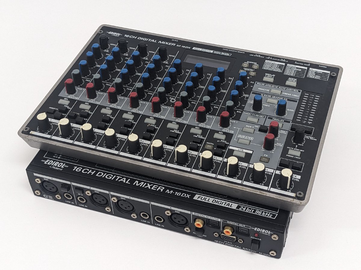 【やや傷や汚れあり】Roland ローランド EDIROL 24-bit/96kHz 16chデジタル・ミキサー M-16DX ※ジャンク ...