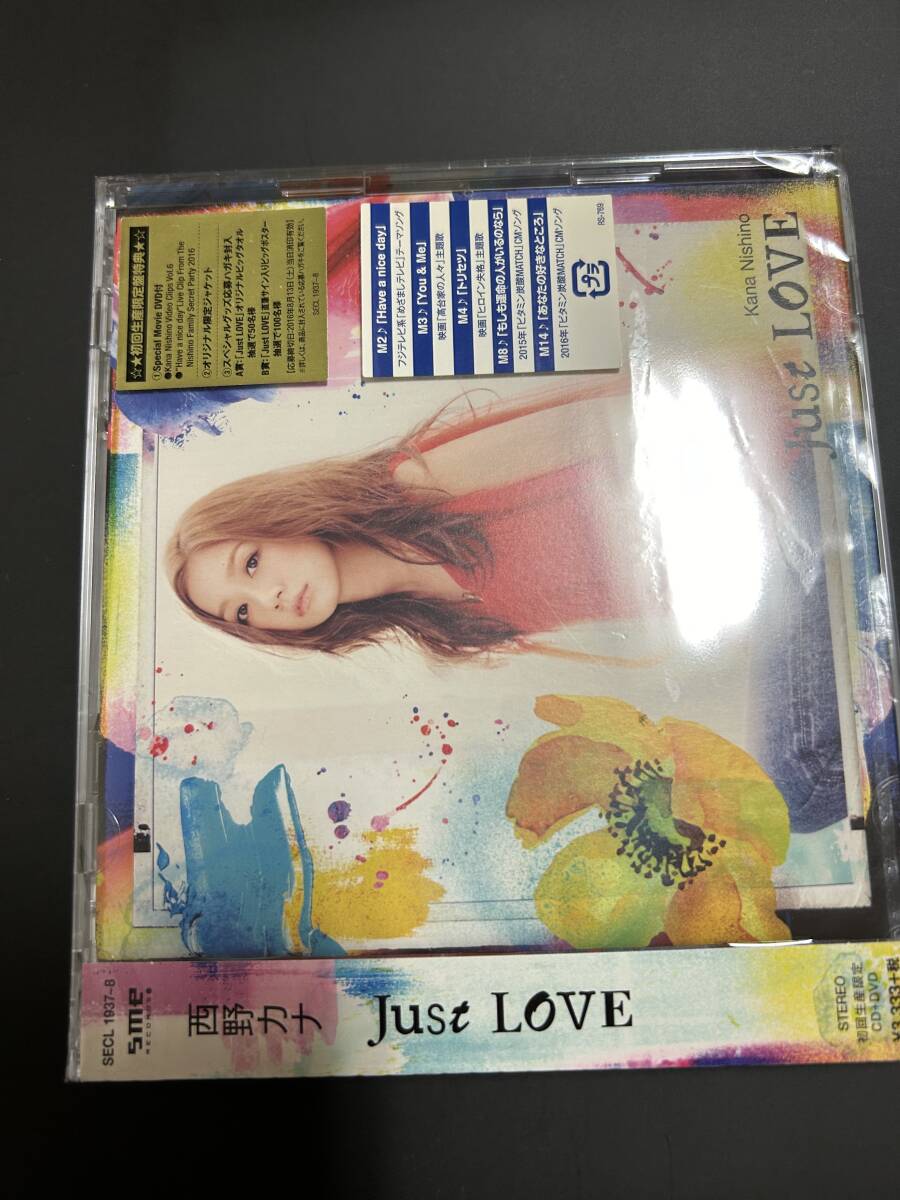 【未使用】西野カナ Just Love 初回生産限定盤 Dvd付 Cd アルバム 4547557044621 新品 即決 の落札情報詳細