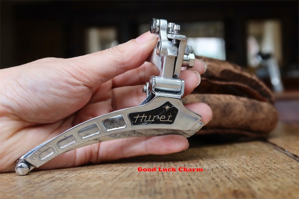 【やや傷や汚れあり】HURET JUBILEE 前変速機 PEUGEOT GITANE MOTOBECANE VITUS LOOK KG ALEX SiNGER GRAND BOIS TOEI ...