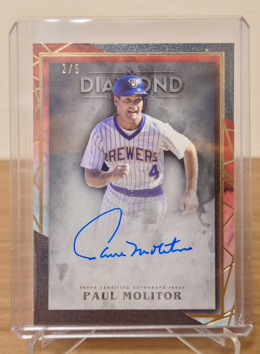 【目立った傷や汚れなし】2022 topps diamond icons milwaukee brewers paul molitor ...