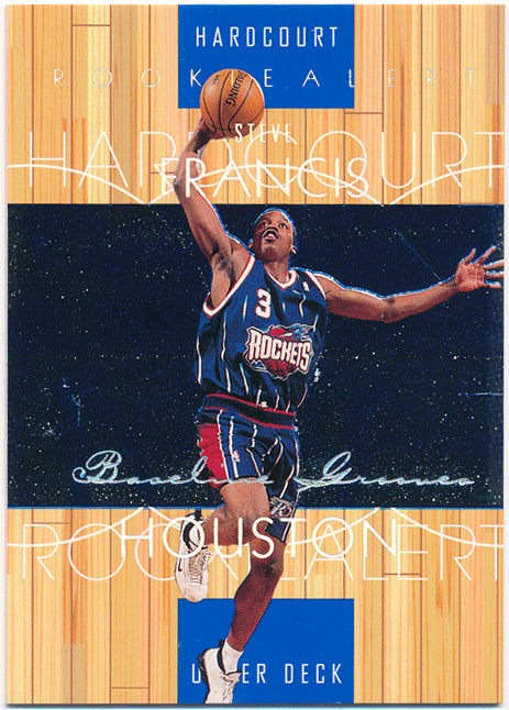 【やや傷や汚れあり】Steve Francis NBA 1999-00 Upper Deck UD Hardcourt RC #71 ...