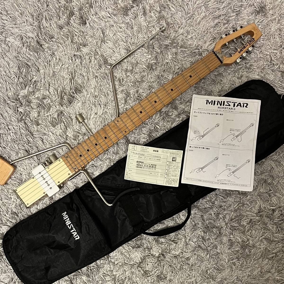 【中古】Ministar Rokstar travel mini guitar 検) ミニスター トラベル ギターの落札情報詳細 - ヤフオク ...