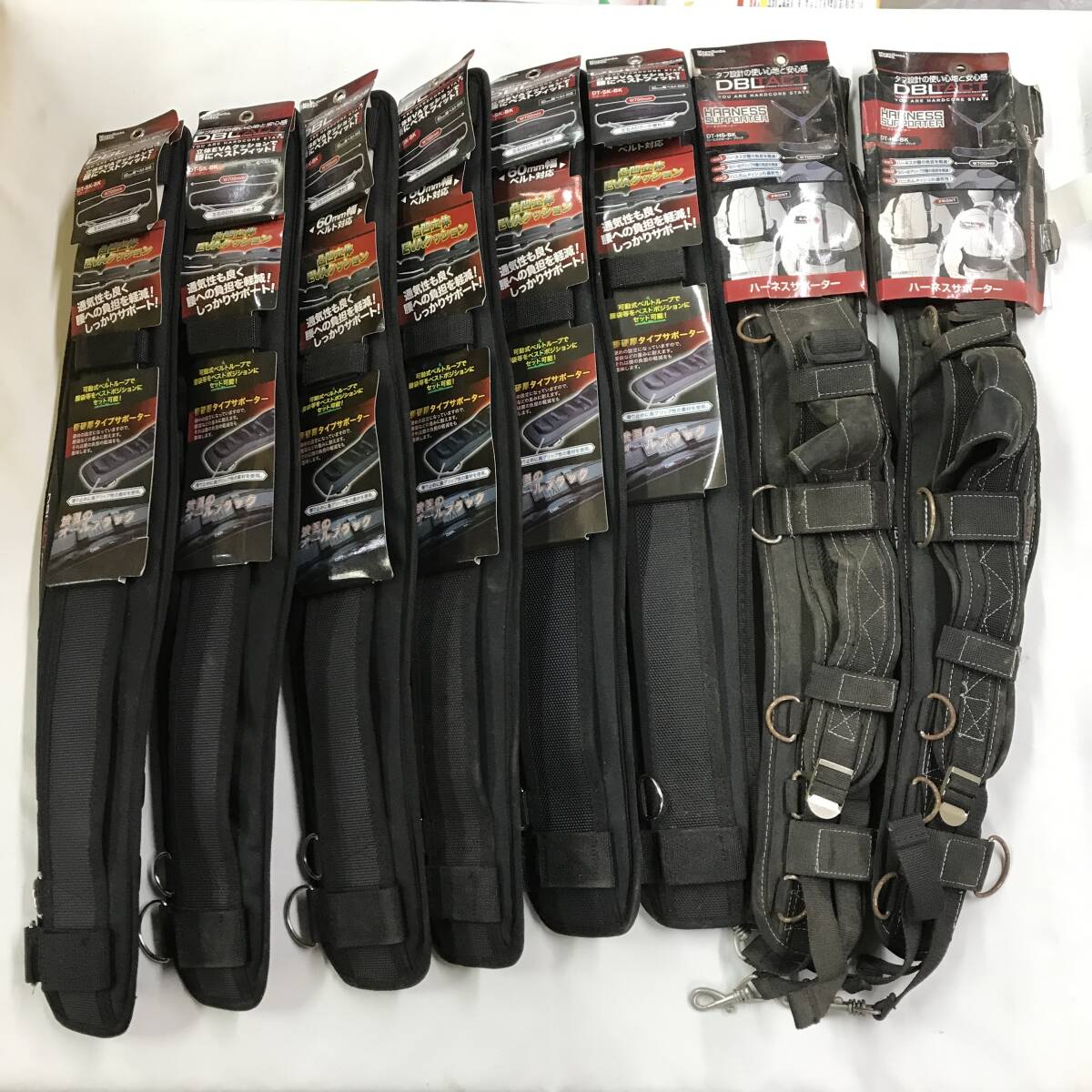【傷や汚れあり】sy412 送料無料！DBLTACT 計8点セット DT-HS-BK ハーネスサポーター×2 DT-SK-BK サポーター×6の落札情報詳細 - Yahoo!オークション落札 ...