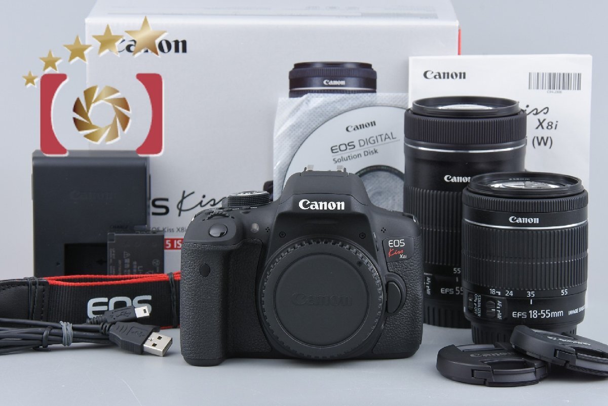 【やや傷や汚れあり】1円出品 Canon キヤノン EOS Kiss X8i ダブルズームキット 元箱付き【オークション開催中】の落札情報詳細 - ヤフオク落札価格検索 オークフリー