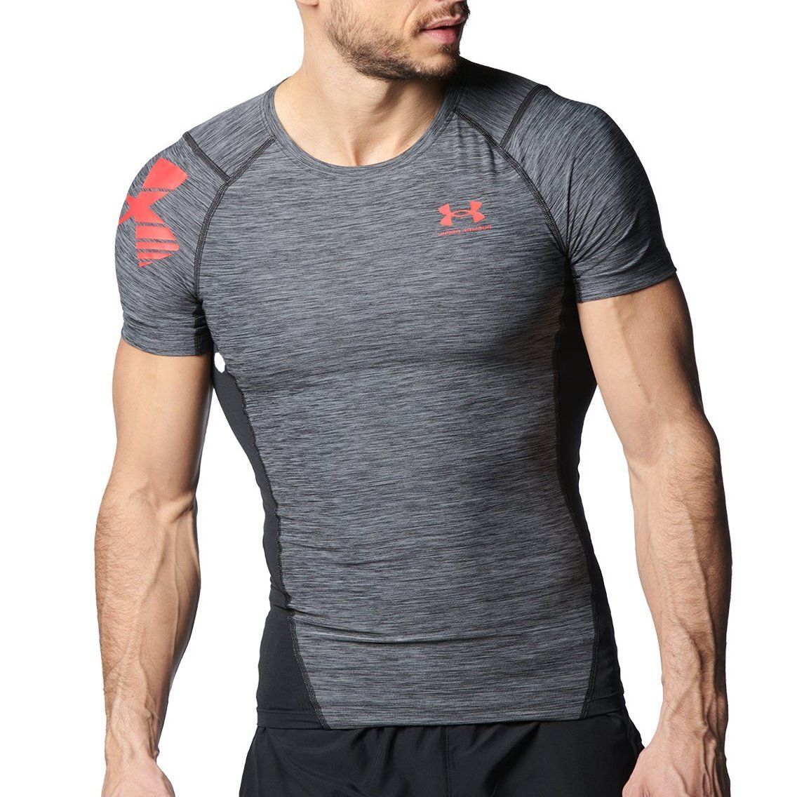 【未使用】 送料390円可能商品 アンダーアーマー UNDER ARMOUR HEATGEAR 吸汗速乾 半袖 コンプレッション シャツ [13783510351N-L] 三 弐★QWER★の ...