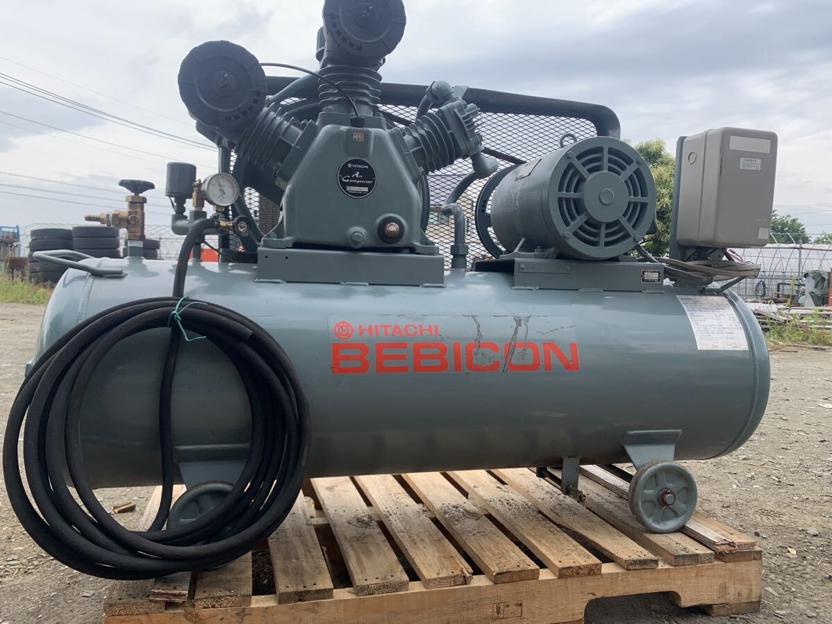 【目立った傷や汚れなし】美品日立 コンプレッサー ベビコン 7,5p-9,5VA6 ,60Hz空気タンク容積:230L三相200V 動作良好、引き取可能、美品、安心使えるの落札情報詳細 ...