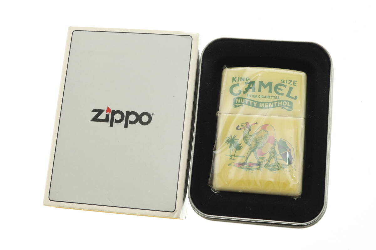 【傷や汚れあり】C319-K32-4317 ZIPPO ジッポ ライター KING SIZE CAMEL NUTTY MENTHOL 缶ケース ...