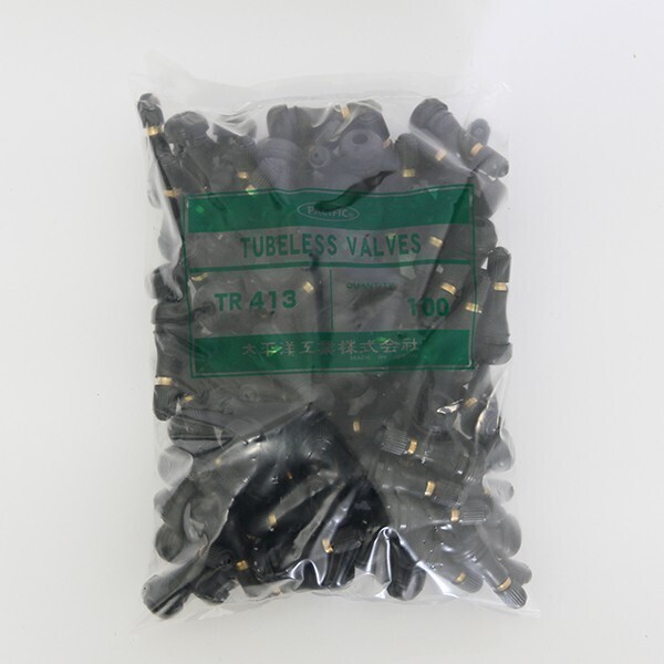 【未使用】在庫切れ前の消耗品準備に 送料無料！格安 新品 太平洋工業 製 （PACIFIC) TR413 チューブレスゴムバルブ 100個 （100個x1袋）日本製【1】の落札情報詳細 ...