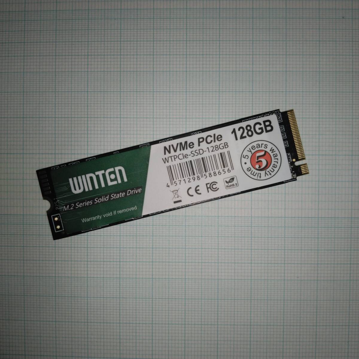 【目立った傷や汚れなし】【送料無料 使用時間極少】 WINTEN M.2 PCIe NVMe SSD PCIe-SSD-128GB ②の落札情報詳細 - ヤフオク落札価格検索 オークフリー