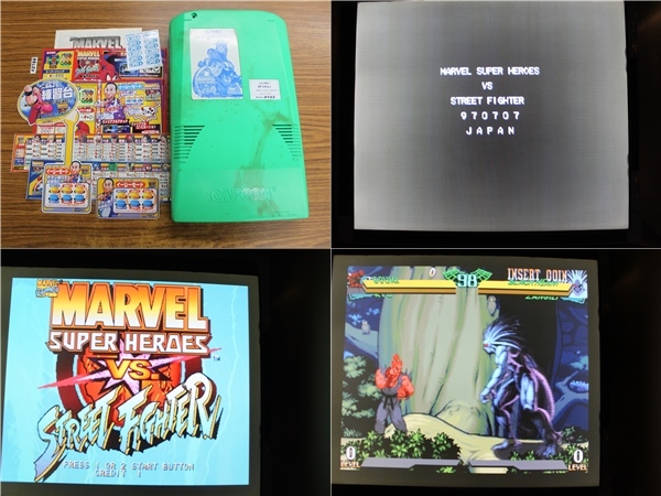 【やや傷や汚れあり】A3788☆カプコン CP2 ROM マーヴル VS. ストリートファイター POP付き MARVEL SUPER ...