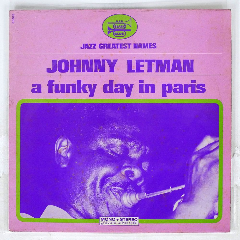 【やや傷や汚れあり】仏 JOHNNY LETMAN/A FUNKY DAY IN PARIS/BLACK AND BLUE 33015 LPの ...
