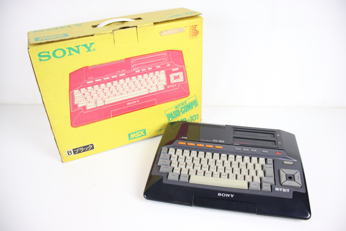【やや傷や汚れあり】【動作未確認】SONY HOME COMPUTER HB-101 MSX ブラック パソコン 事務用品 レトロ ...