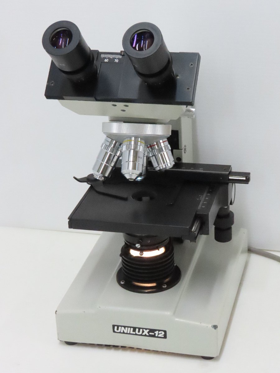 【傷や汚れあり】100☆ KYOWA 協和 UNILUX-12 生物顕微鏡 対物レンズ4本 0614-123の落札情報詳細 - ヤフオク落札価格検索 オークフリー