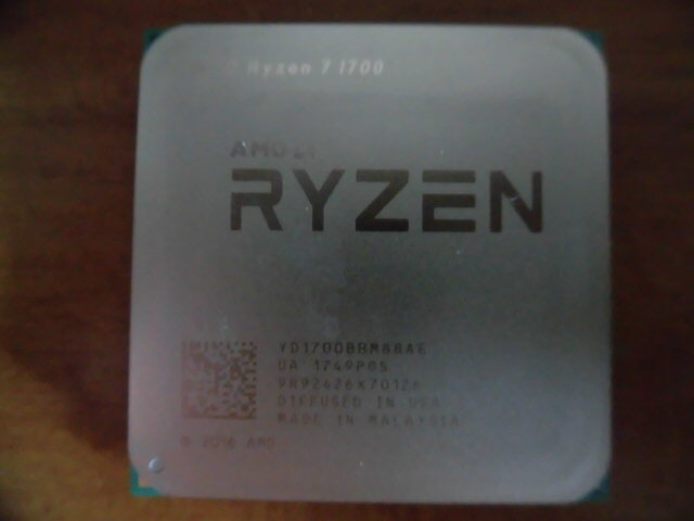 【目立った傷や汚れなし】★☆送料無料☆AMD Ryzen7 1700 CPU 8コア/16スレッド 3.0G/3.7GHz 65Wの落札情報詳細 - Yahoo!オークション落札価格検索 オークフリー