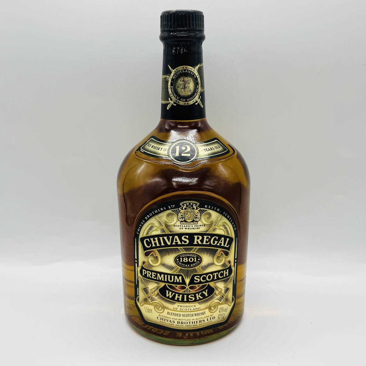 【未使用】CHIVAS REGAL シーバスリーガル 12年 1801 PREMIUM SCOTCH WHISKY スコッチ ウイスキー 古酒 洋酒 お酒 瓶 ボトル 未開栓 1l 43 ...