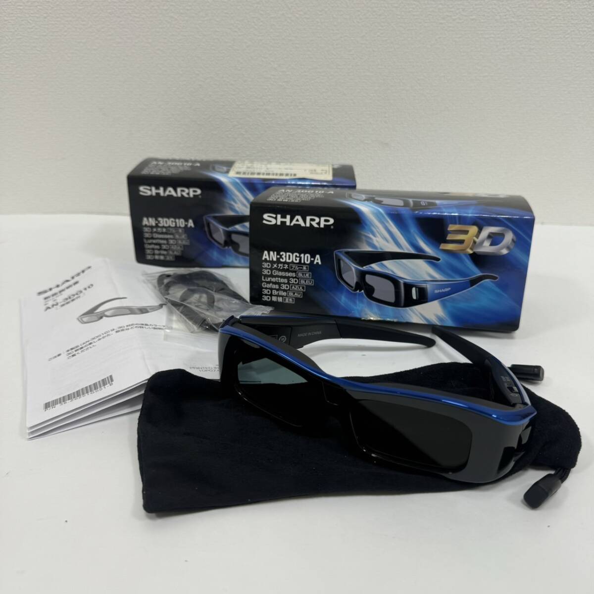 【傷や汚れあり】#12764 SHARP 3Dメガネ AN-3DG10-A 2個セット (1個未開封）AQUOS シャープ の落札情報詳細 ...