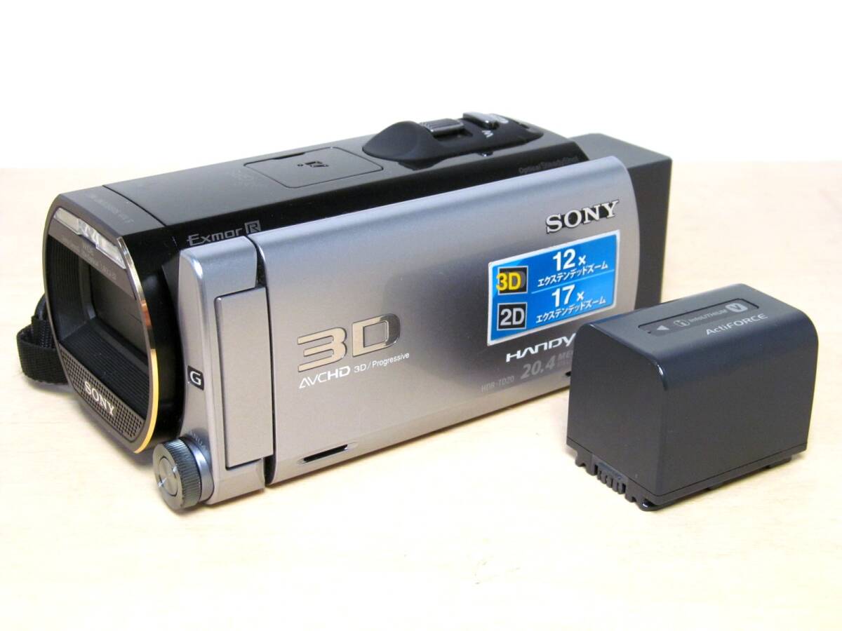 【やや傷や汚れあり】SONY ★ソニー HDR-TD20V 3D HANDYCAM デジタルビデオカメラ 動作確認済み 12年製 NP ...