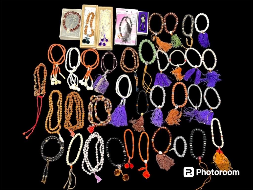 【傷や汚れあり】G23〔ジャンク品〕数珠 まとめて たくさん 色々 珠取りにどうぞの落札情報詳細 - Yahoo!オークション落札価格検索 オークフリー