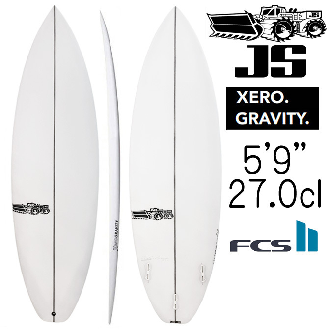 【未使用】JS サーフボード ゼロ グラビティ モデル 5'9×19 ×2 5/16 27.0L / JS Industries Xero ...