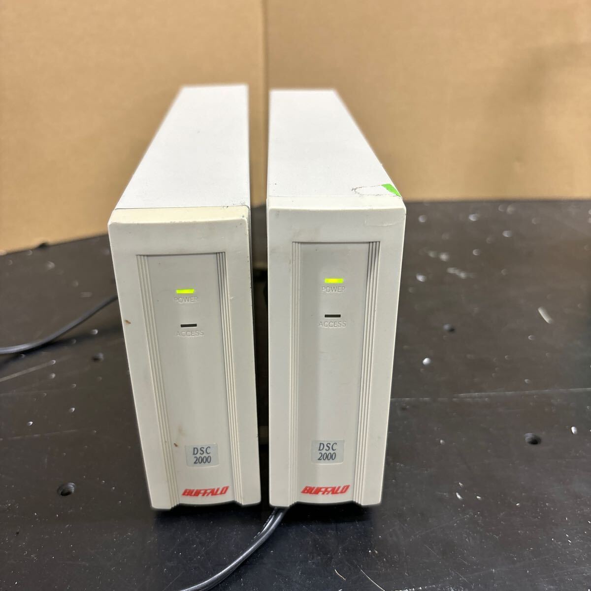 【傷や汚れあり】BUFFALO バッファロー DSC-S2000S 外付けSCSI HDD ハードディスク パソコン 2個まとめ売り 中古品 ...