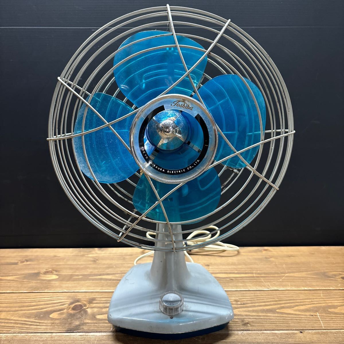 【やや傷や汚れあり】扇風機 昭和レトロ アンティーク FAN レトロ扇風機 当時物 TOSHIBA 東芝 ELECTRIC SHIBAURAの ...