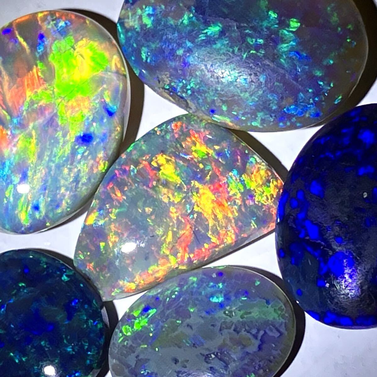 【やや傷や汚れあり】遊色効果抜群!! 天然ブラックオパール6点おまとめ15.5ct a ルース 裸石 宝石 ジュエリー jewelry black opal 遊色の落札情報詳細 - Yahoo ...