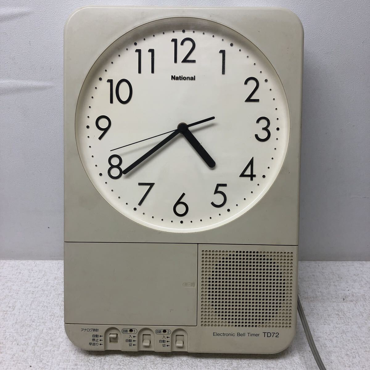 【やや傷や汚れあり】0808A National ナショナル 電子式ベルタイマー Electronic Bell Timer TD72 掛け ...