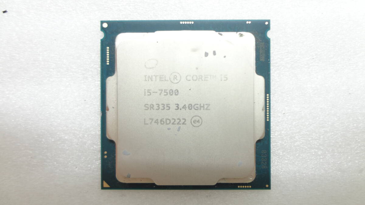 【傷や汚れあり】1円～ CPU Intel Core i5 i5-7500 SR335 3.4GHz Socket 1151 中古動作品 ...