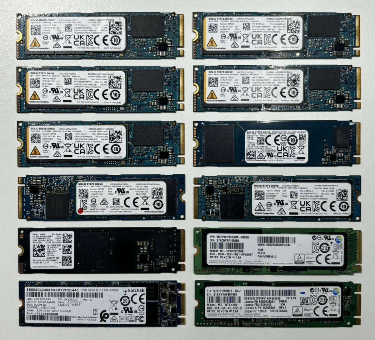 【全体的に状態が悪い】NVMe Gen4 Gen3 SATA M.2 SSD 12枚 セット ジャンクの落札情報詳細 - Yahoo ...