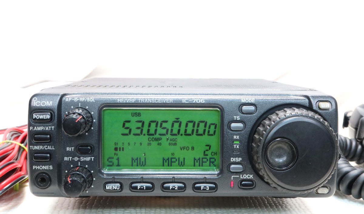 【未使用】K400★ICOM アイコム アクセサリー 2点 OPC-581 3.5m IC-706 セパレートケーブル MB-63 フロント ...