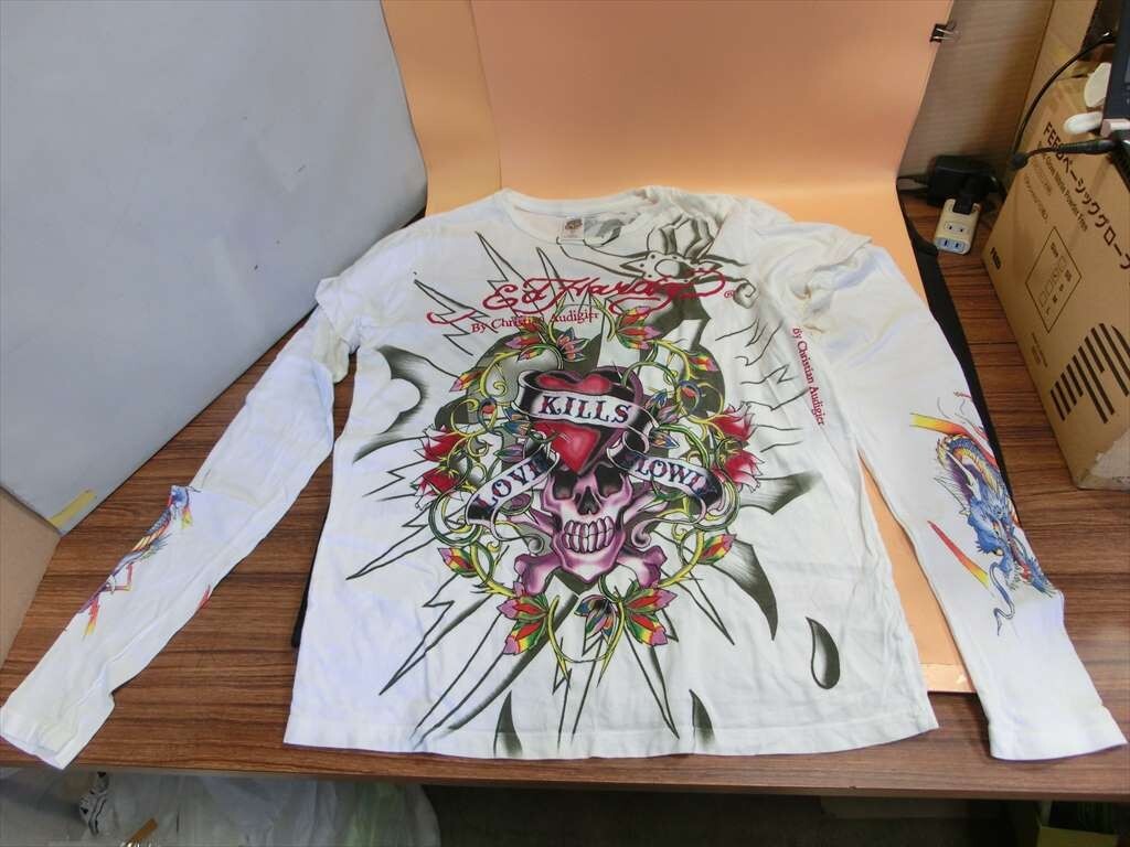 【傷や汚れあり】T【ヒ5-30】【送料無料】♪Ed Hardy エドハーディー/長袖 ロングTシャツ/Lサイズ/メンズ/トップス/※シミ汚れ有の落札情報詳細 - Yahoo!オークション落札 ...