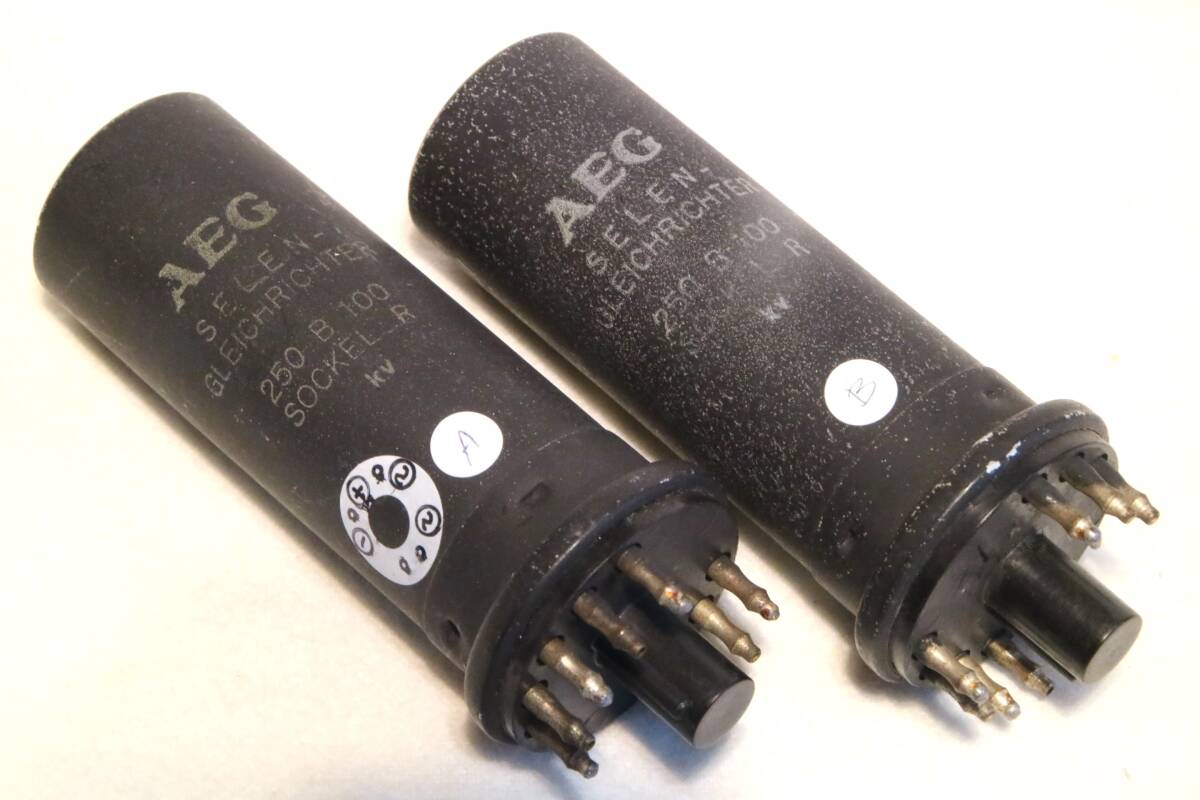 【傷や汚れあり】AEG（Telefunken） セレン整流器 B250 C100 中古品 2ヶ アーエーゲ― テレフンケンの落札情報詳細 ...
