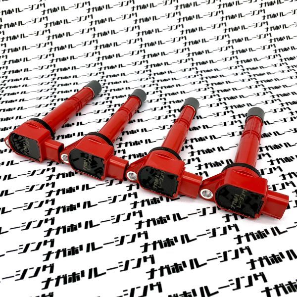 【未使用】馬力アップ! 保証 ホンダ 強化 イグニッションコイル 4本 ステップワゴン RF5 RF6 RF7 RF8 RG1 RG2 RG3 ...