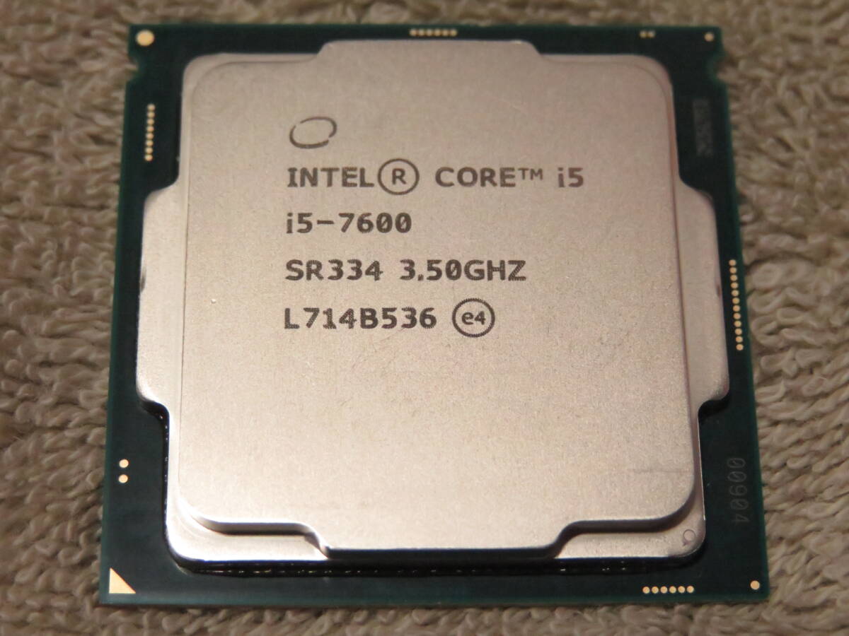 【やや傷や汚れあり】☆Intel Core i5-7600 3.50GHz LGA1151 中古品(1)の落札情報詳細 - Yahoo ...