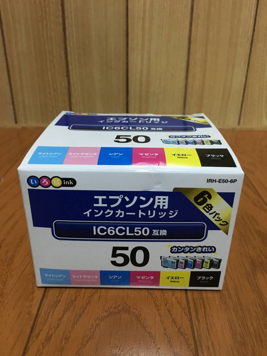 【未使用】エプソン用 IC6CL50 互換インクカートリッジ いろはink IRH-E50-6P 未開封の落札情報詳細 - Yahoo!オークション落札価格検索 オークフリー