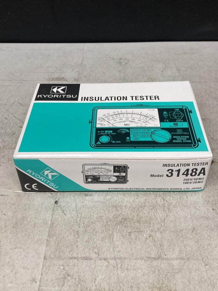 【未使用】019 未使用品・即決価格 共立 KYORITSU 絶縁抵抗計 3148Aの落札情報詳細 - Yahoo!オークション落札価格検索 オークフリー