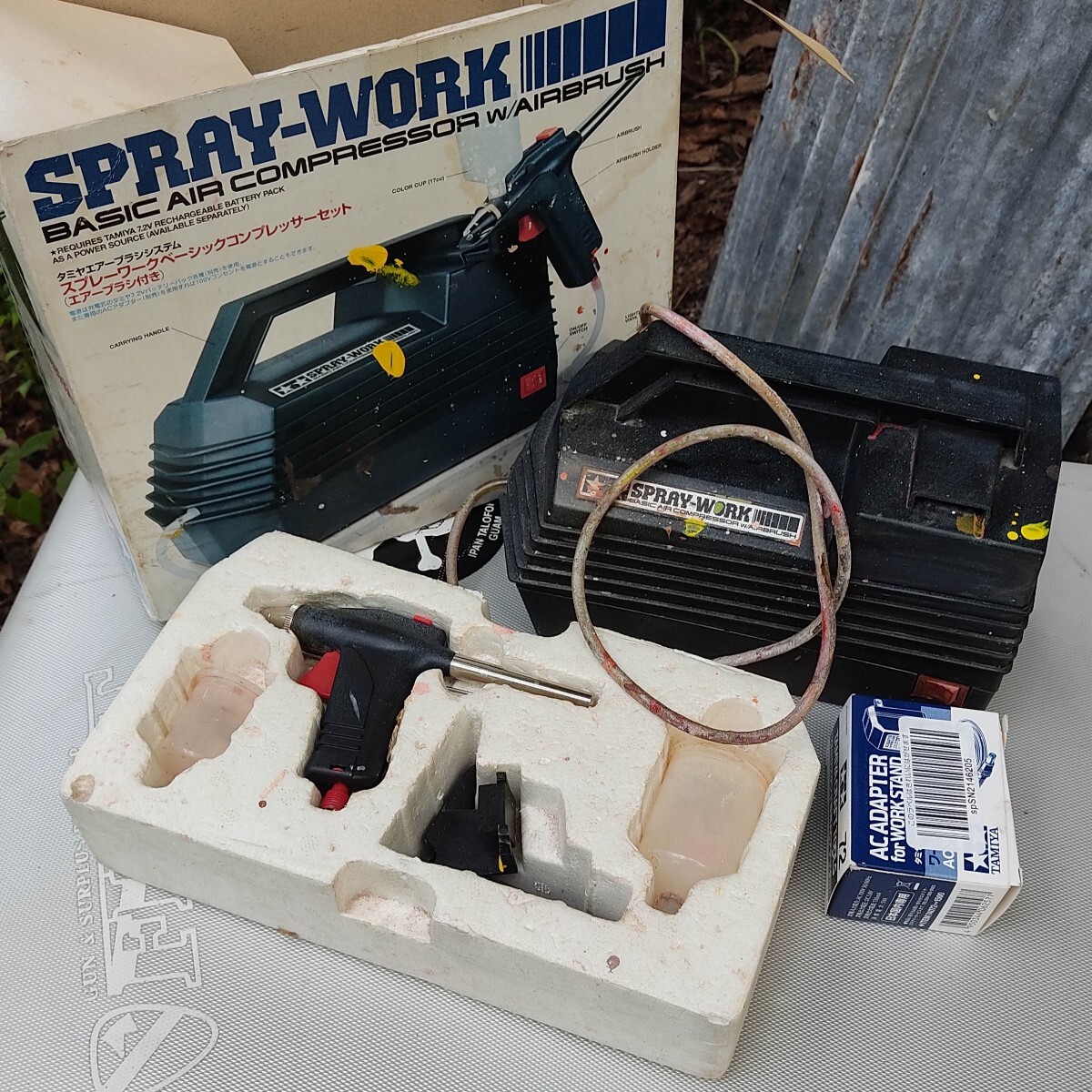 【傷や汚れあり】タミヤ TAMIYA Item No:74520 スプレーワーク ベーシックコンプレッサー (エアーブラシ付き) + ACアダプター No.72の落札情報詳細 - Yahoo ...