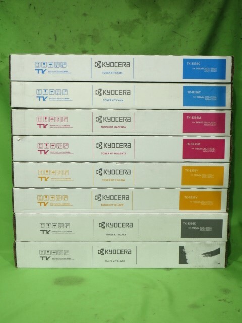 【未使用】[A20634] ★送料無料 KYOCERA TK-8336 C/M/Y/K トナーキット 4色各2本 ★計8本 ※箱痛み 純正 TASKalfa 2552ci/3252ci 用 ...