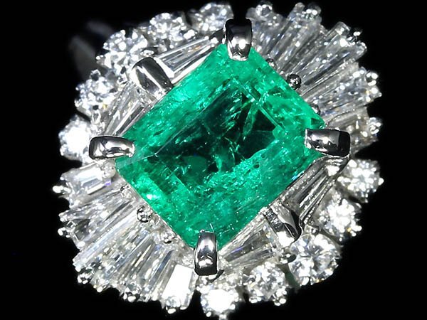 【未使用に近い】OM13323S【1円～】新品仕上【RK宝石】≪Emerald≫ 極上美発色!! 極上エメラルド 0.77ct 極上ダイヤモンド Pt900 高級リング ダイヤの落札情報詳細 ...